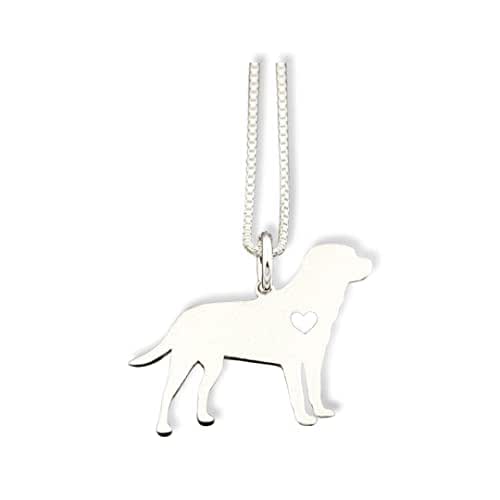 Amazon.com: Labrador Retriever necklace sterling silver dog breeds ...