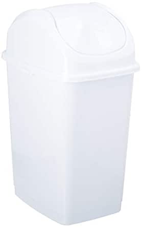 Amazon.com: Superio Medium Trash Can with Lid 4.5 Gallon Plastic Swing ...