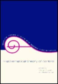 Buy MATHEMATICAL THEORY OF CONTROL VOL-142 Book Online at Low Prices in ...