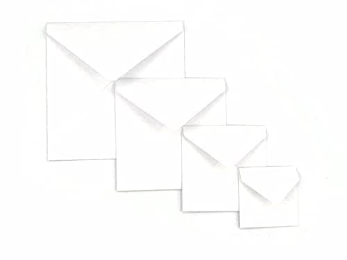 Amazon.com: Square Card envelopes fit 2x2, 3x3, 4x4, 5x5 cards, White ...