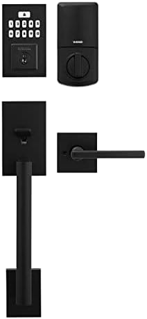 Weiser Halo Matte Black WiFi Smart Lock, Keyless Entry Door Lock ...