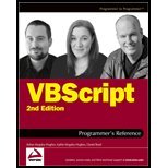 Vbscript Programmer's Reference (04) by Kingsley-Hughes, Adrian - Kingsley-Hughes, Kathie - Read ...