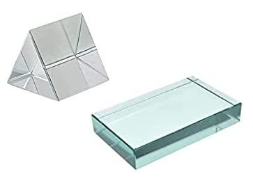 Buy ESPtronics 1 Pair 50 mm Glass Prism Optical Equilateral Physics ...