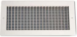Shoemaker 904-0-12X6 12"x6" Aluminum Airfoil Blade Diffuser - White ...