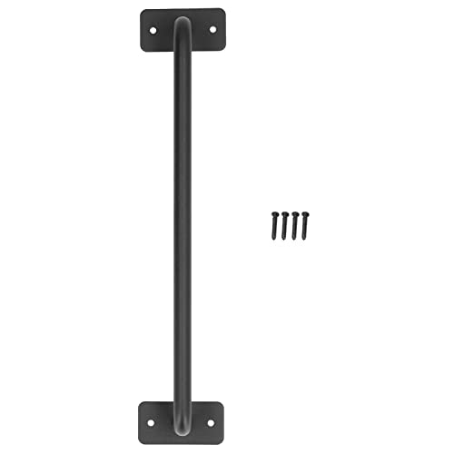 30CM/12inch Sliding Door Handle,Double Sided Black Barn Door Handle for ...