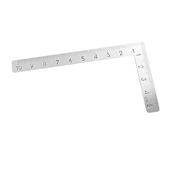 Amazon.co.jp: Generic Leather Craft Ruler Steel Mini Art Framing for ...