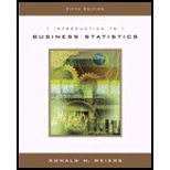 Introduction to Business Statistics - Textbook Only: Ronald M Weiers ...
