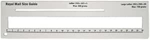 Royal Mail PPI Letter Size Guide Ruler Post Office Postal Price Postage ...