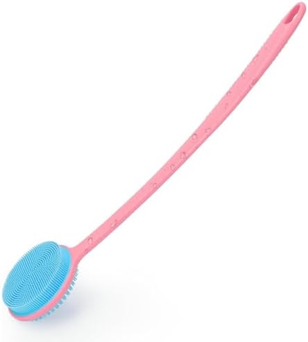 Amazon.com : DOWMI Silicone Body Scrubber - 19" Foldable Long Curved ...