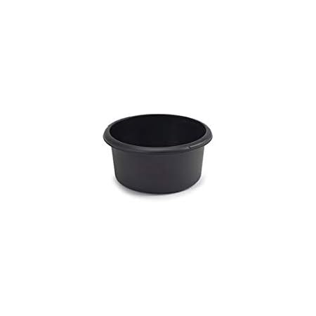 Washing Up Bowl Round Plastic Small & Large Basin Sink Kitchen (Black ...