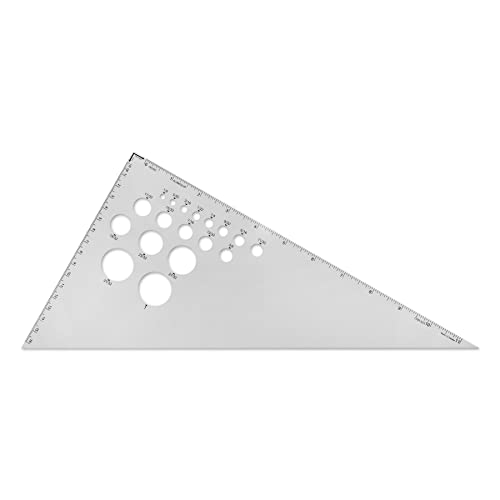Snapklik.com : Alumicolor Aluminum 12 Inch Calibrated Drafting Triangle