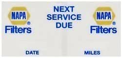 Amazon.com: Napa MM03 Gold Oil Change Next Service Due Decals 200PK ...