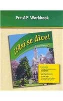 Amazon.com: Asi Se Dice Level 3 High School Spanish Pre-AP Booklet Se ...