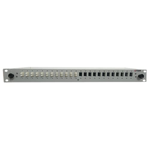 R&M Fiber LIU 24 Port Loaded with multimode 12xLCPC Dx adapters ...