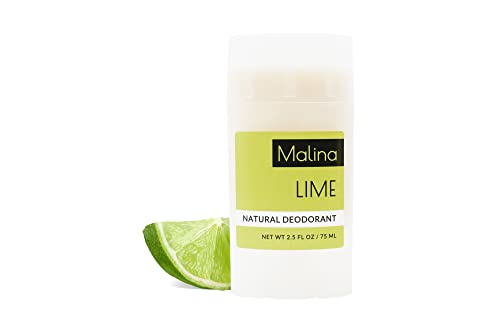 Amazon.com: Malina™ Organic Lime Natural Deodorant | Aluminum-Free | 24 ...