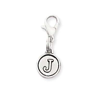 Amazon.com: Letter Clip On Charms Zipper Pulls Initials, Antique Silver ...