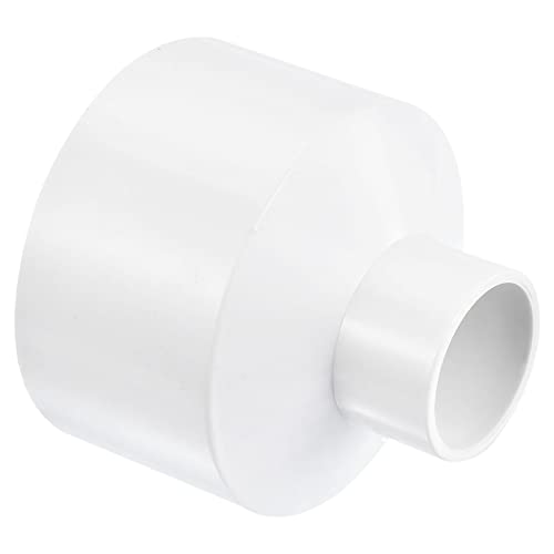 PATIKIL PVC Reducer Pipe Fitting 75mm to 32mm ID, Straight Coupling ...