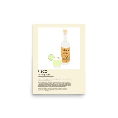 Amazon.com: Peruvian Pisco Poster (12x16 inches White) : Handmade Products