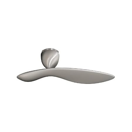 Sycamore Uno Modern Ceiling Fan in Brushed Steel 52" - Single Blade ...