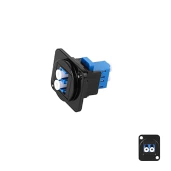 Amazon.com: fyboptwu - 1pc LC to LC Fiber Panel Mount Adapter LC Duplex ...