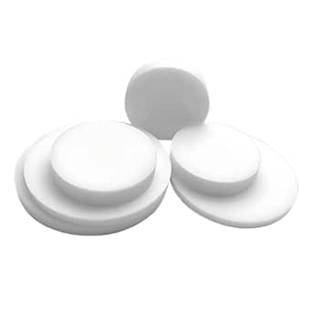 2MM Thick White PTFE Round Flat Plastic Discs - Versatile PEFT Solid ...