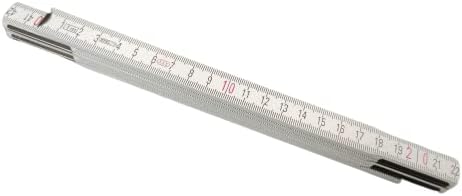 Wood 1 Meters Folding Wooden Ruler Measuring Metal Tips and Joints ...