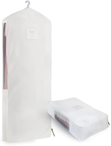 Amazon.com: Luxury Cotton Garment Storage Bags | Hanging - Long 56 Inch ...