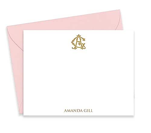 Amazon.com: Monogrammed Personalized Stationary, Monogram Personalized ...