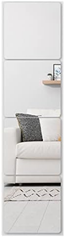 Amazon.co.jp: Natiform 【4枚セット】どこでも貼れる 割れない鏡 全身鏡 姿見鏡 壁掛け ミラー 浴室 : ホーム＆キッチン