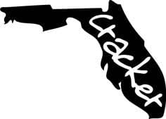 Amazon.com - Vinyl Graphics Florida Cracker Vinyl Sticker, Black ...