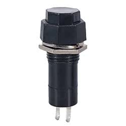 SPST MOMENTARY ON PUSH BUTTON SWITCH - OCTAGON: Electronic Component ...