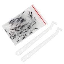 DENTAL TOOL Disposable 100 Pcs Composite Micro Applicator Brush Tips (2 ...