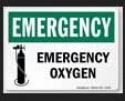 Amazon.com: Emergency Oxygen Sign : Industrial & Scientific