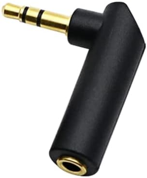 Amazon.com: 3.5mm Angle Male to Female Audio Adapter, 90 Degree Right ...