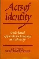 Amazon.com: Acts of Identity: Creole-Based Approaches to Language and ...