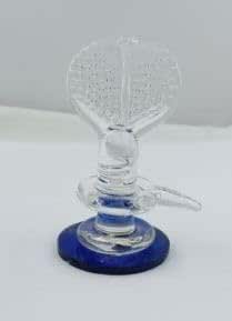 Buy Crystal Maha Shiv Lingam White or Blue Combination | shivji Symbol ...