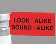Amazon.com : Look Alike Sound Alike Vial Labels (Red, 100; 5 Sheets of ...