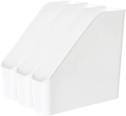 Youngever 3 Pack File Folder Bin Storage, Plastic File Folder Bin ...