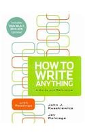 How to Write Anything / Easywriter: Includes 2009 Mla & 2010 Apa ...