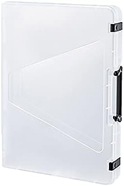 THE STYLE SUTRA ® Transparent Portable File Case Double-buckle with ...