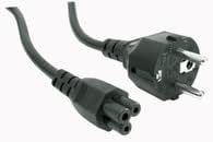 MicroConnect PE010818 - Power Cord CEE 7/7 - C5 1.8m - Angled Schuko ...