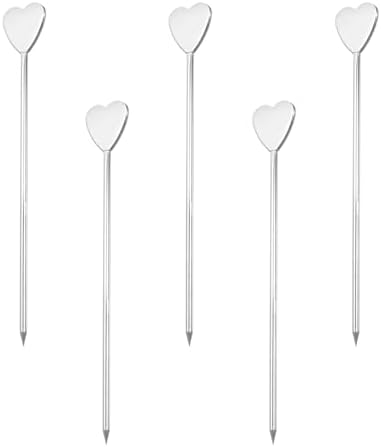 Amazon.com | uxcell Stainless Steel Cocktail Picks, 5Pcs 4.41" Metal ...