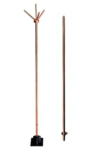 Daystar Solutions Copper Bonded Earth Rod & Multi Spike Lightning ...