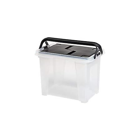 Amazon.com: IRIS USA Medium Portable Desktop File Box with Open Lid, 6 ...