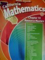 California Mathematics 3 Chapter 10 Resource Masters: unknown author ...
