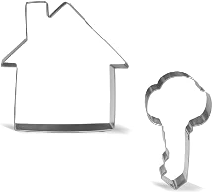 Amazon.com: Key and House Cookie Cutter Set - 2 Pieces - Food Grade ...