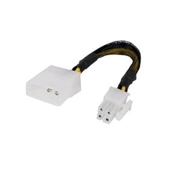 Ex-Pro Internal Molex 4 Pin Male to ATX P4 Power Adaptor Cable - 15cm ...