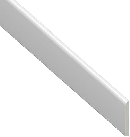 UPVC Plastic Trim 95mm x 1m x 5 Pack - White Architrave Skirting Board ...