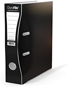 A4 Extra Large Capacity Lever Arch Files, ELBA, Black, Single Folder ...