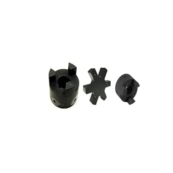L095 (5/8" to 1") L-Jaw Coupling Set w/Rubber Spider Coupler LO95 ...